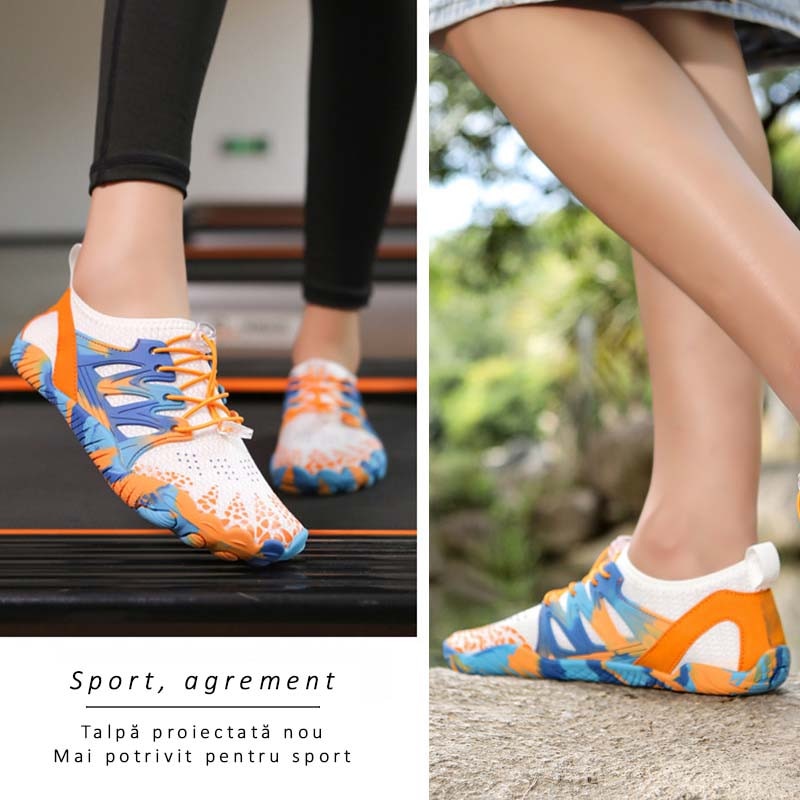 Papuci de plaja/pantofi de apa albastru si alb, marimea 43, unisex ...