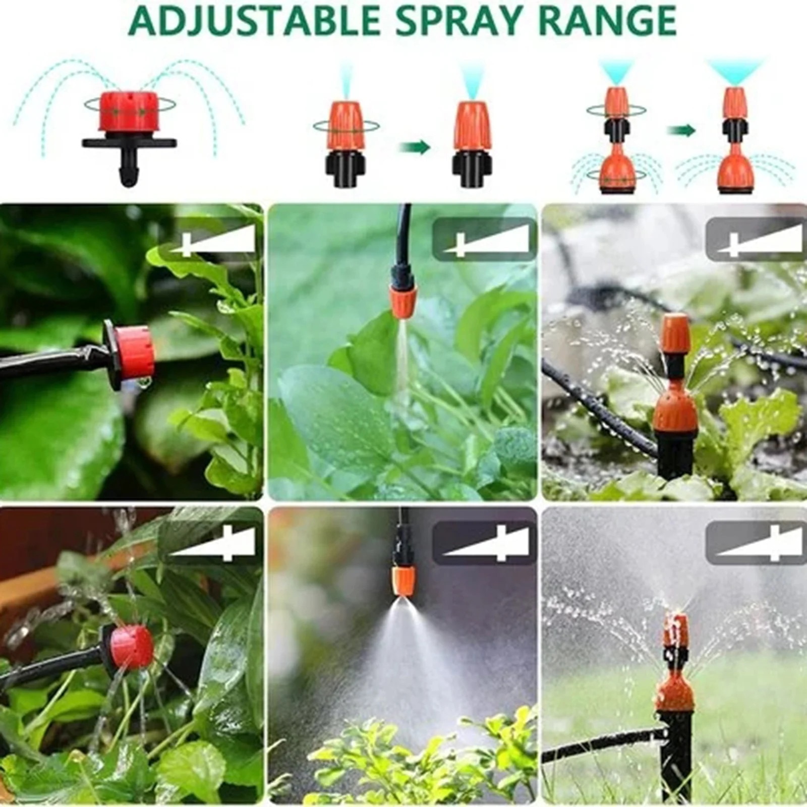 Kit de irigare automatizat, 30 m, sistem de picurare, accesorii pentru ...