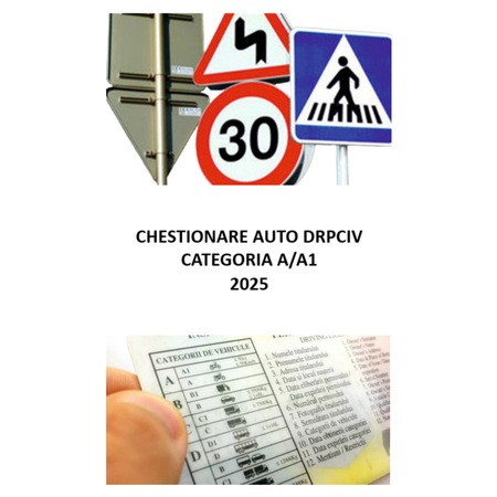 Chestionare Auto Cat. A/A1, DRPCIV 2025 - eMAG.ro
