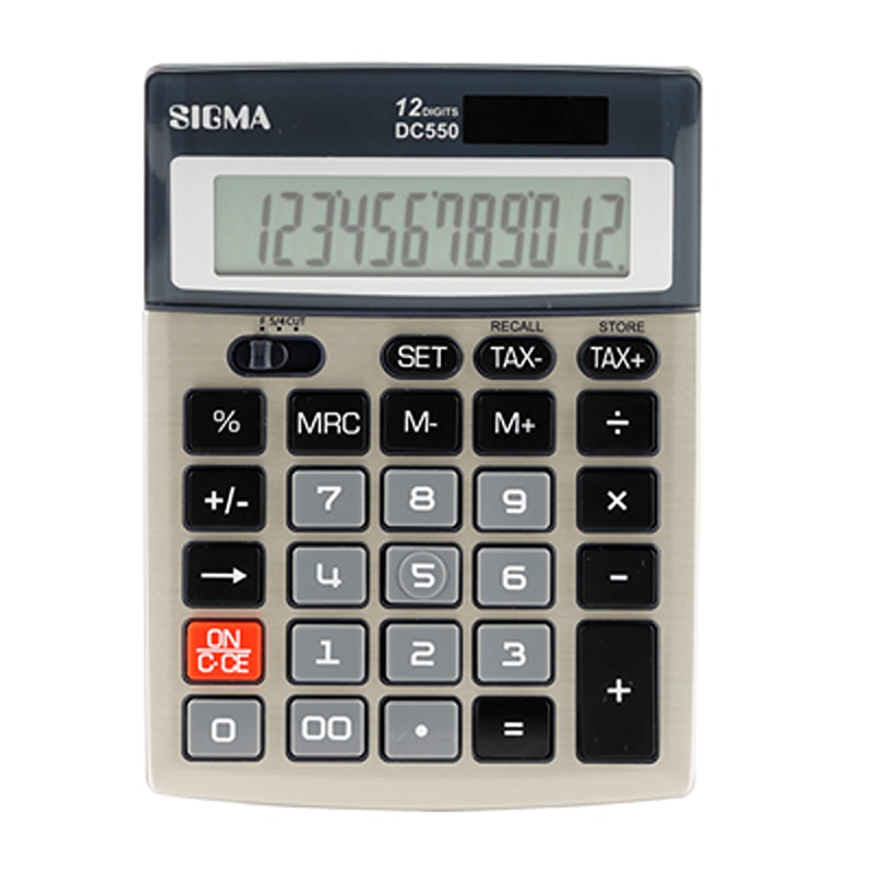 Calculator Birou Sigma DC550, 12 Cifre, Sursa Alimentare Duala, Design ...
