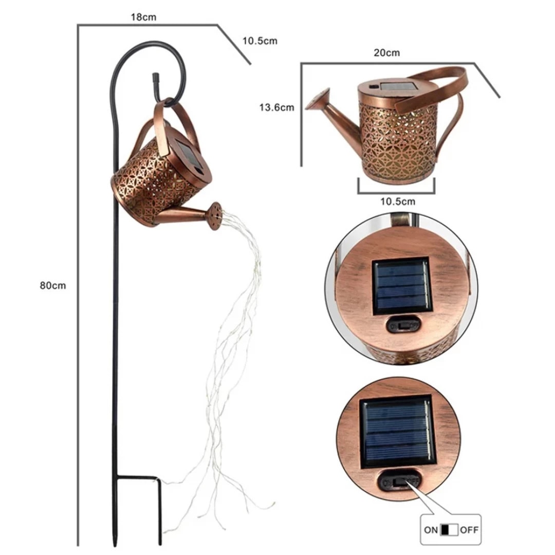 Lampa solara in forma de stropitoare – iluminat decorativ pentru ...