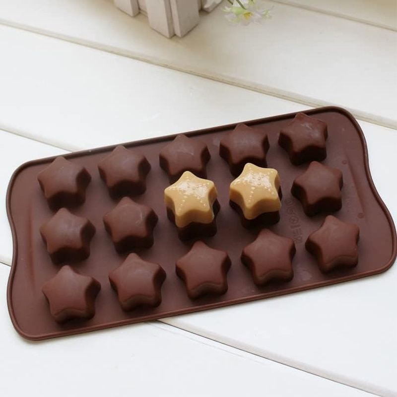 Forma 15 Stelute din Silicon Premium Antiaderent CCmax pentru Ciocolata ...