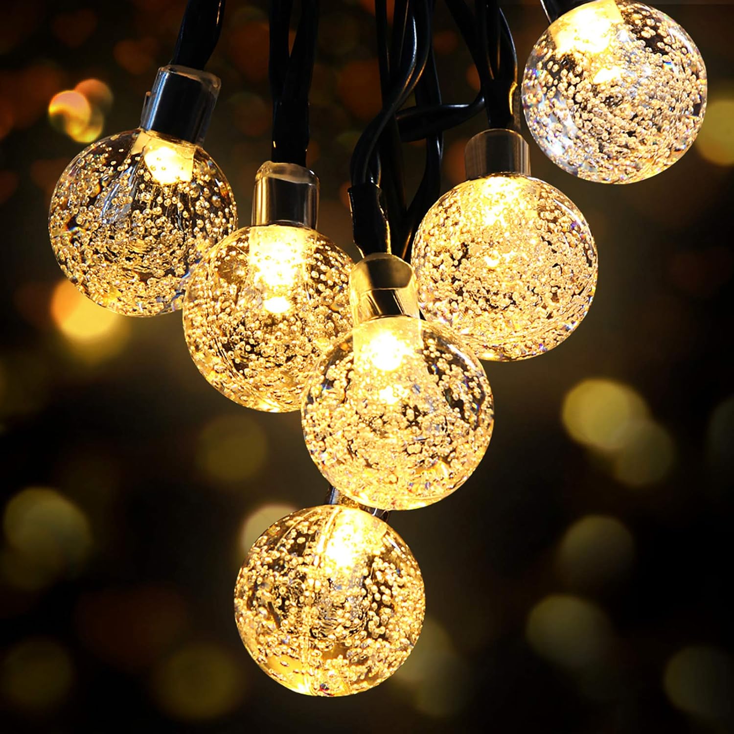 Lampi solare, 50 LED, IP65 rezistent la apa, 8 moduri de iluminare, 8m ...