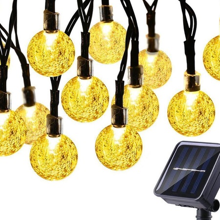 Lampi solare, 50 LED, IP65 rezistent la apa, 8 moduri de iluminare, 8m ...