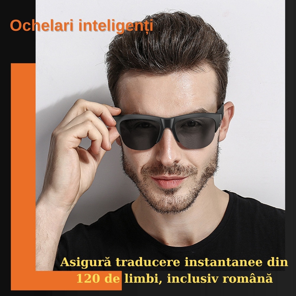 Ochelari Smart Audio Glasses VoxT, Ochelari Inteligenti cu Traducere in ...