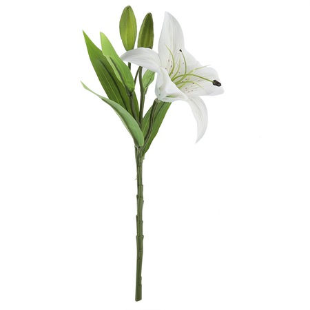 Buchet de flori artificiale crin, decor pentru acasa, nunta, petrecere ...