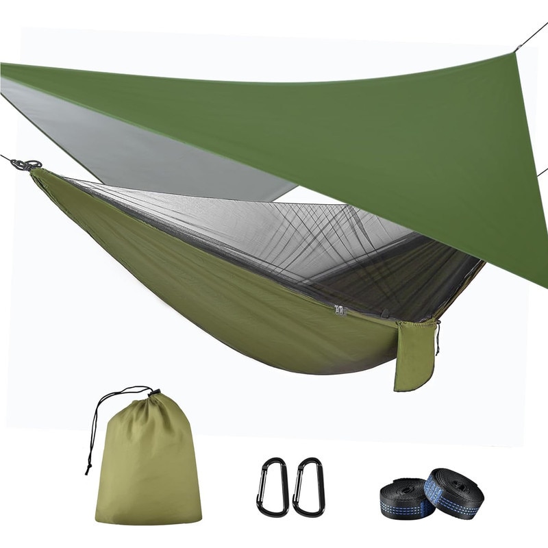 Hamac cu plasa impotriva insectelor, Hamac de exterior cu prelata plasa ...