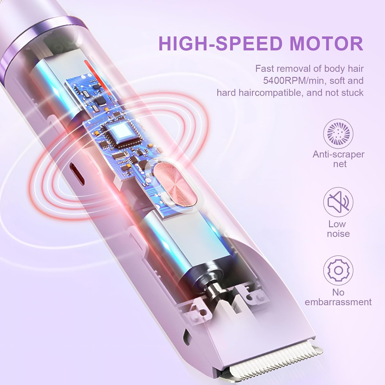 Aparat de Ras Electric pentru Bikini, Epilare Fara Durere pentru Femei ...