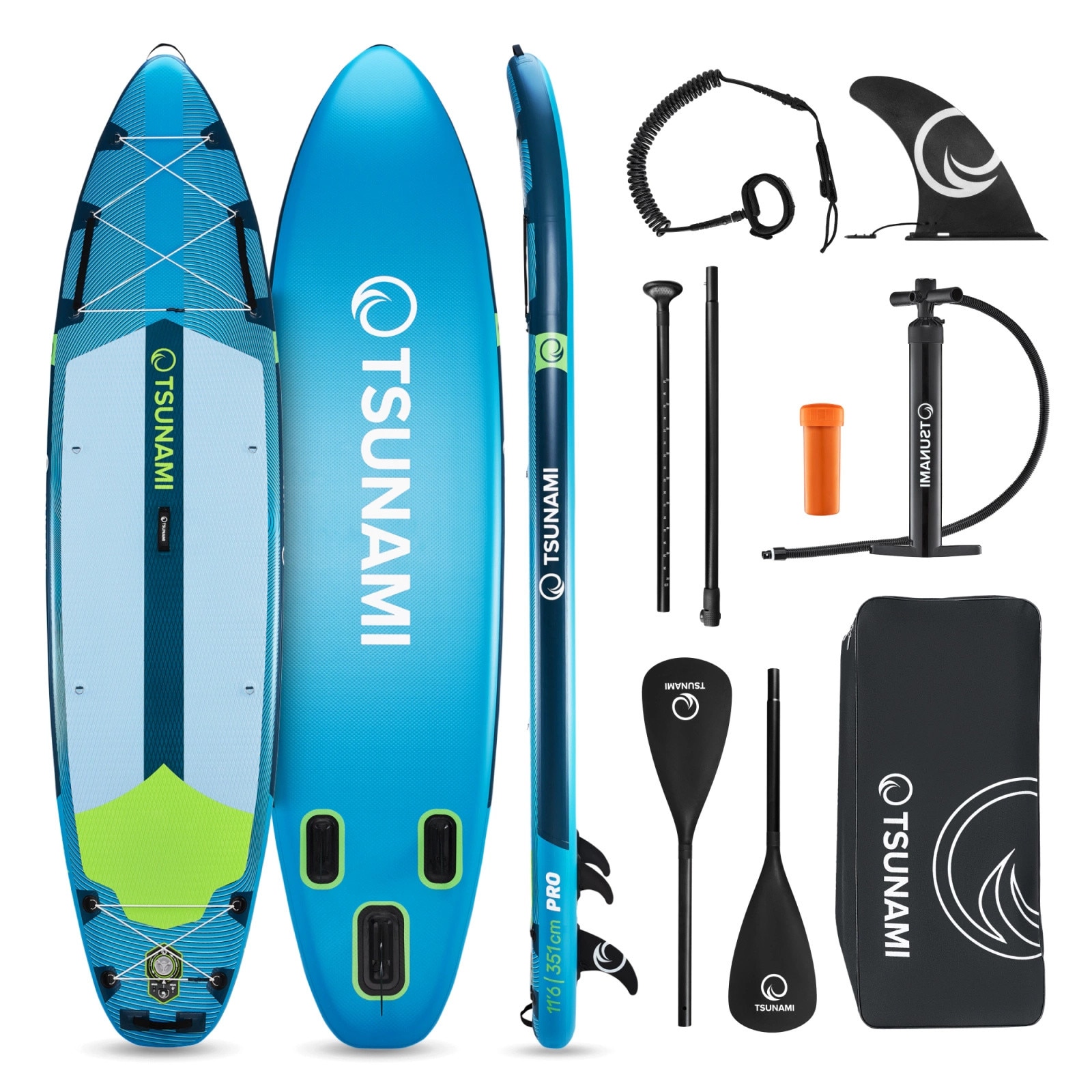 Надуваем Stand Up PaddleBoard, TSUNAMI, SUP PRO, T15, 351*81*15 см, 13 ...