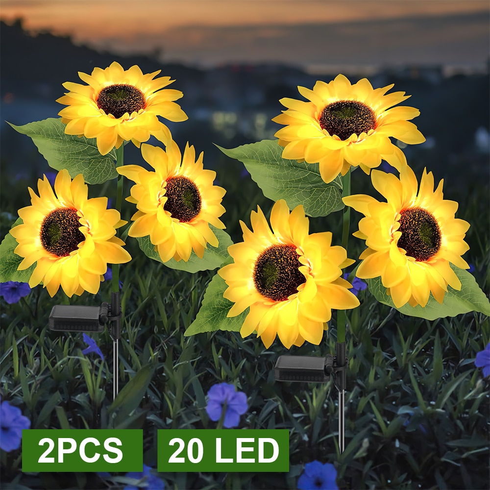 Lumini solare pentru gradina si balcon, 2 pachete, iluminat solar de ...