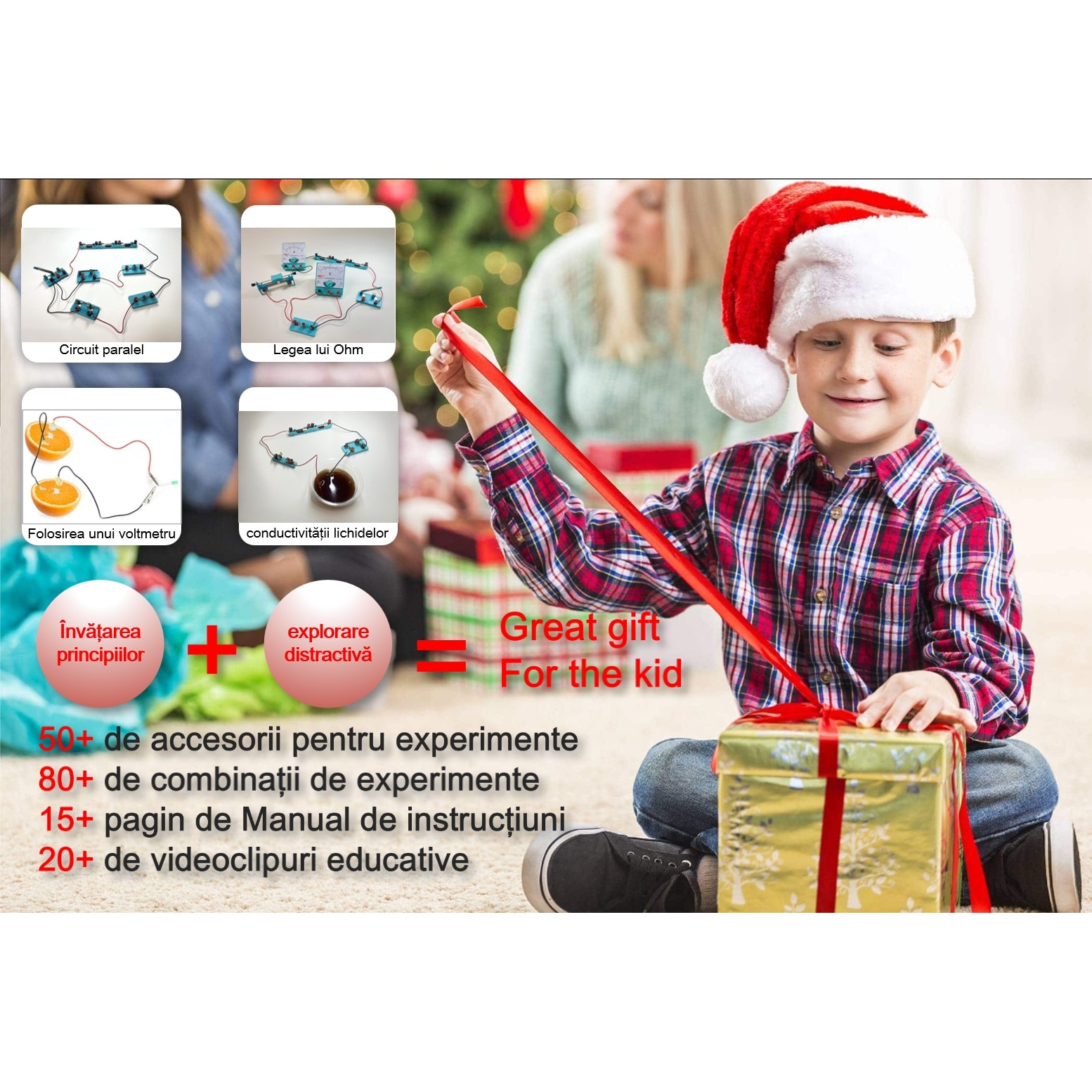 Elektromos áramköri tanulókészlet, tudományos készlet gyerekeknek ...