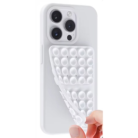 Suport pentru telefon din silicon cu ventuza, Prindere pe faianta/geam ...