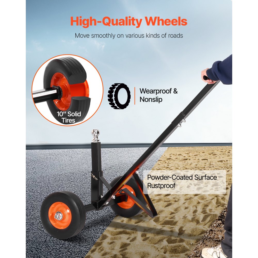 Dolly pentru Trailer, Capacitate 600 lbs, Inaltime Reglabila 16.5-22 ...