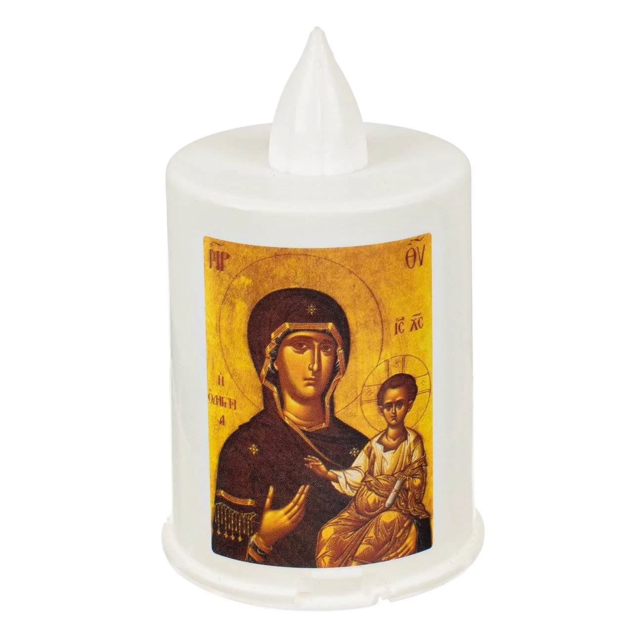 Lumanare decorativa cu flacara led imagine cu tematica religioasa ...