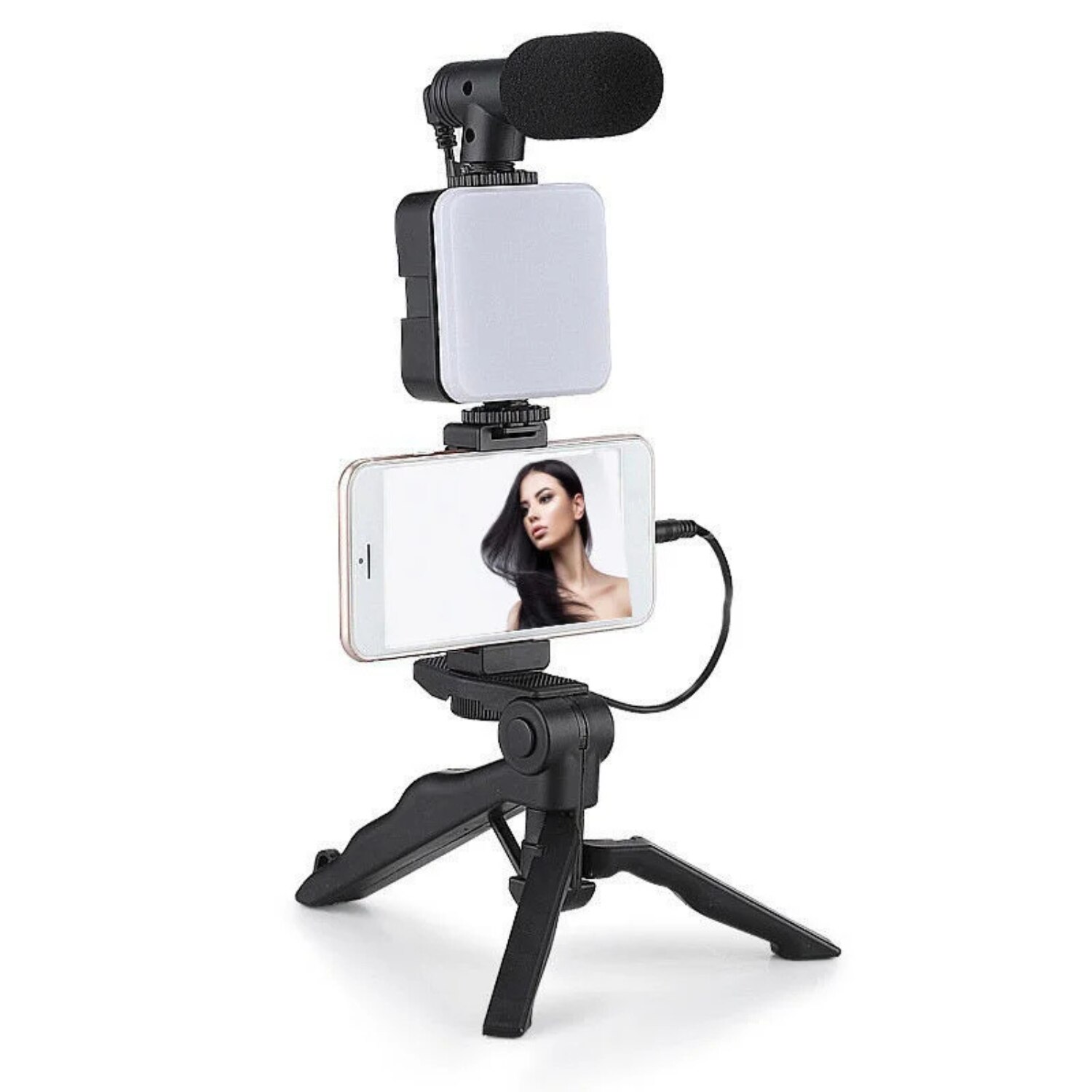 Kit Vlogging Profesional pentru filmari video Youtube, TikTok, Lampa ...