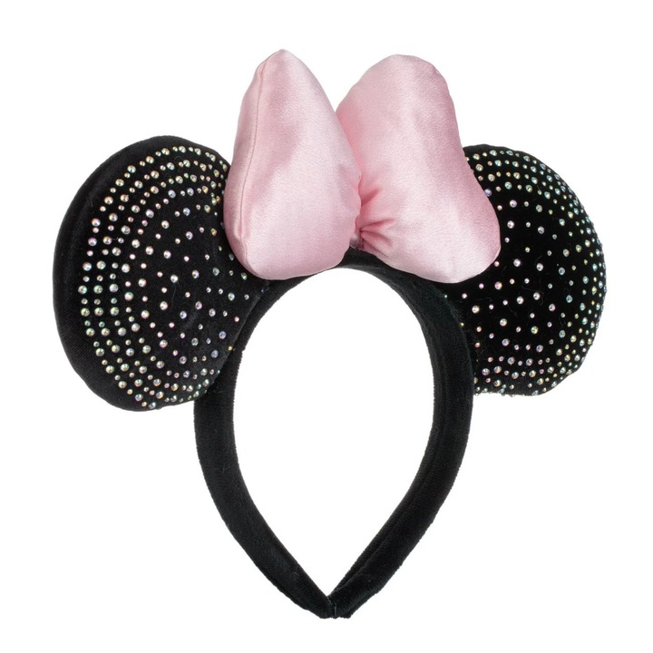 Bentita Par de Craciun Urechi de Soarece Negre cu Strass Colorat ...