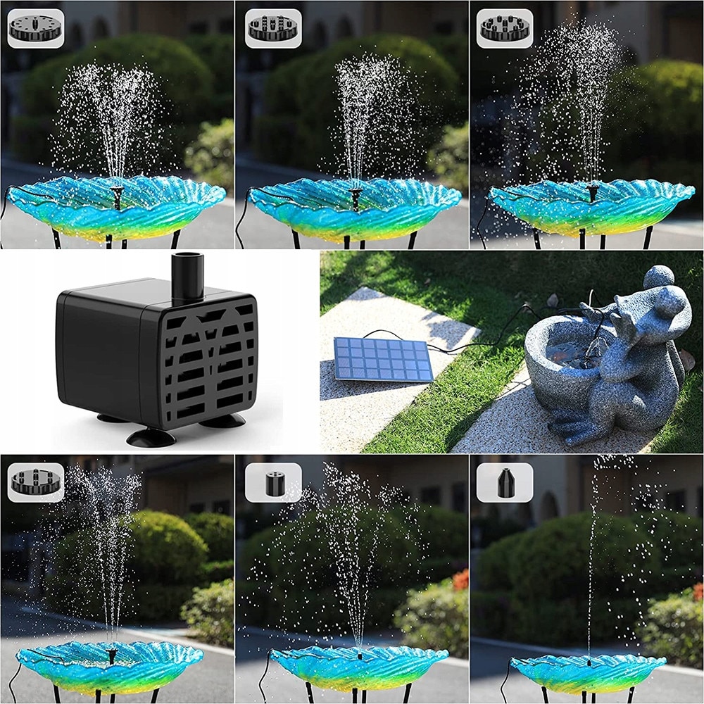 Fantana solara Pompa solara pentru iaz DIY cu teava de apa de 1,2 m, cu ...