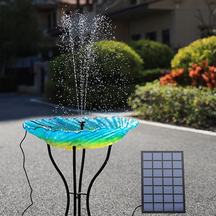 Fantana solara Pompa solara pentru iaz DIY cu teava de apa de 1,2 m, cu ...