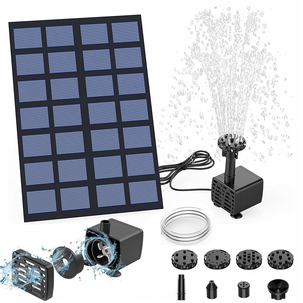 Fantana solara Pompa solara pentru iaz DIY cu teava de apa de 1,2 m, cu ...