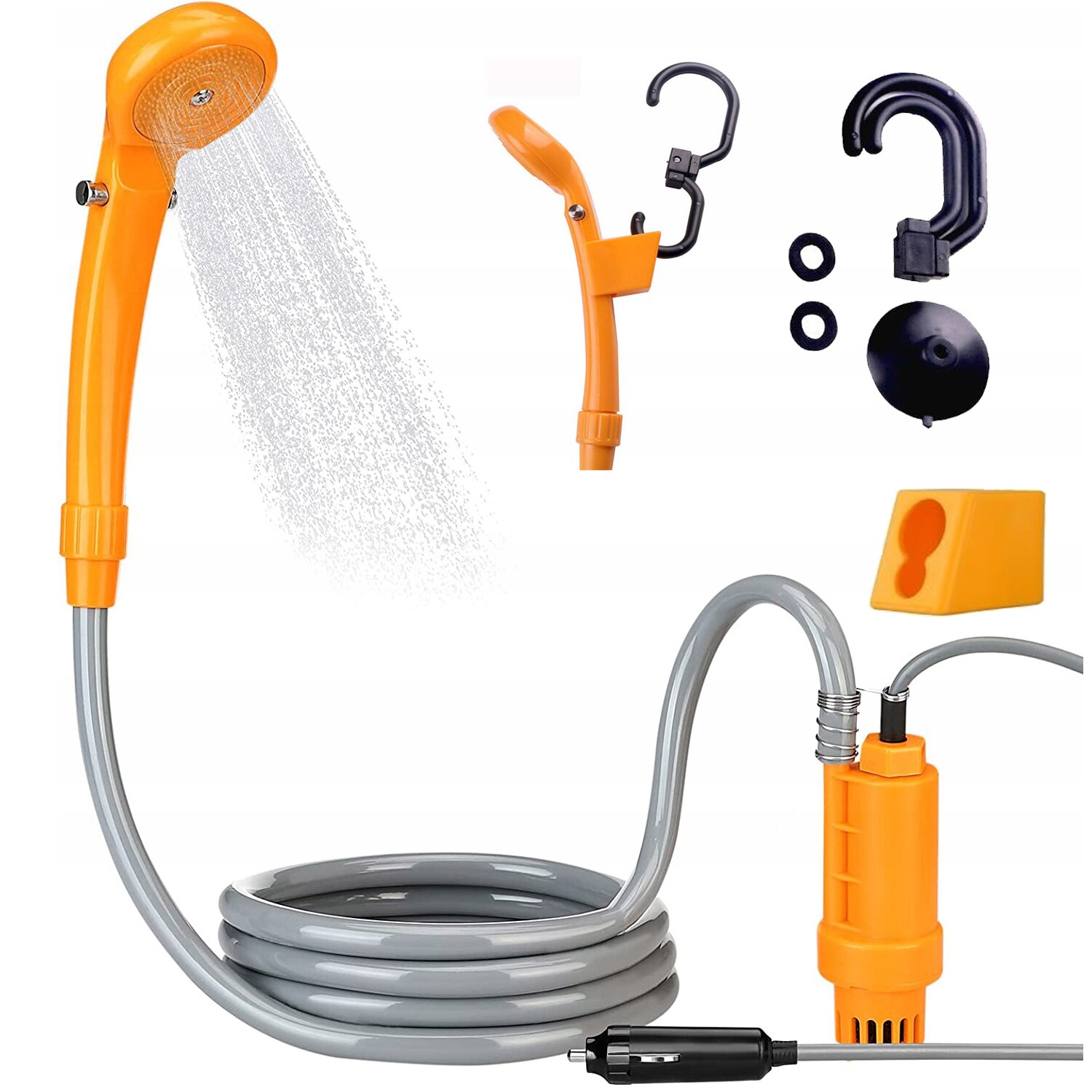 Dus portabil pentru camping, dus de camping Dus de camping portabil cu ...