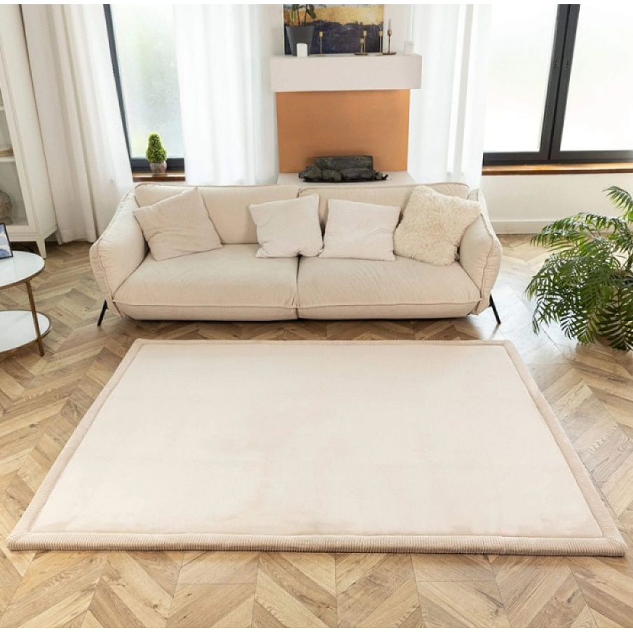 Covor bej Hakuna Matte (200 x 150 x 2.5 cm.) - eMAG.ro