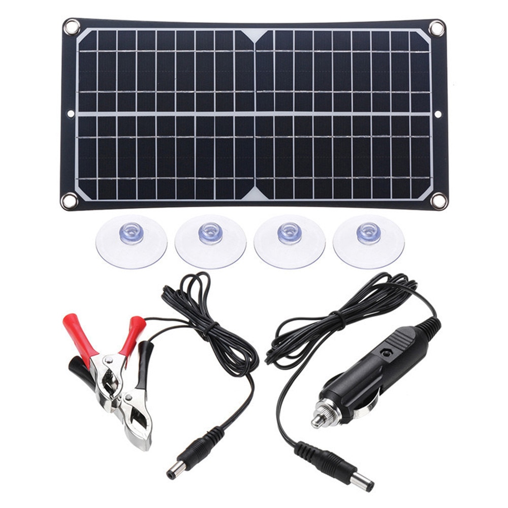 Kit panou solar, 7.5W, 12V, protectie multipla, pentru aplicatii marine ...