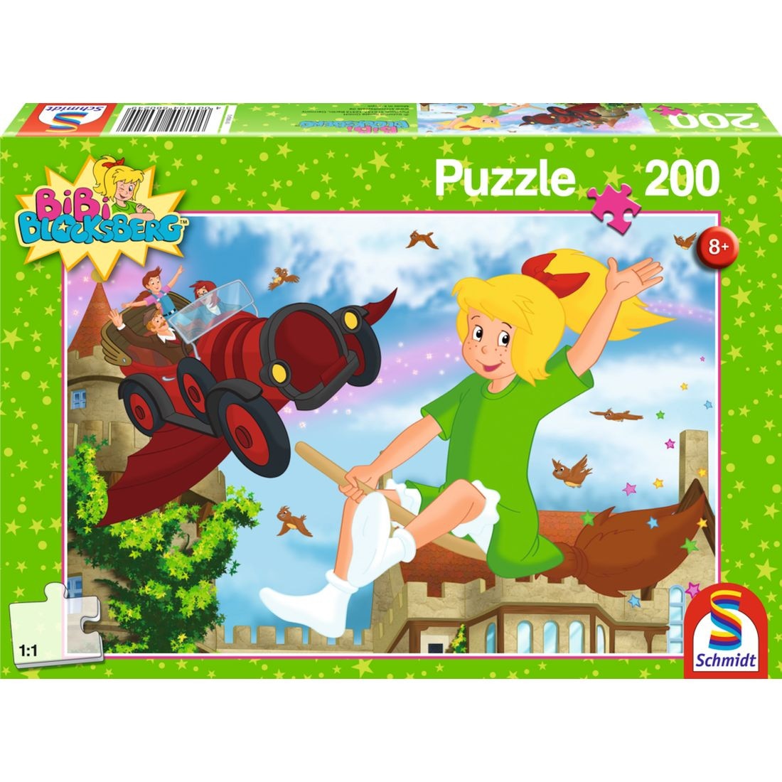 Puzzle Schmidt pentru copii 200 piese Bibi Blocksberg: Masina ...