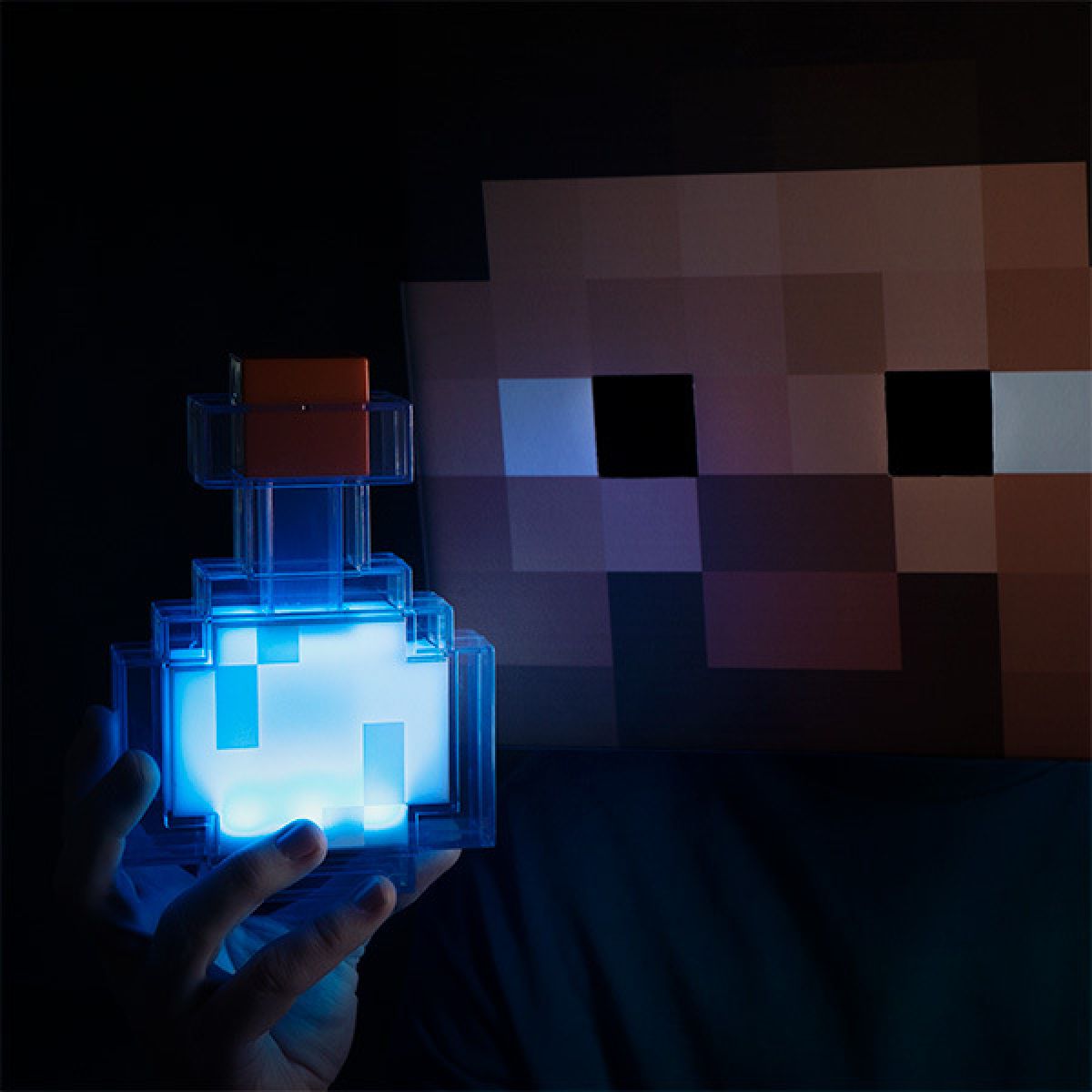 Glowstone Block Light hordozható asztali lámpa, Minecraft ihlette ...