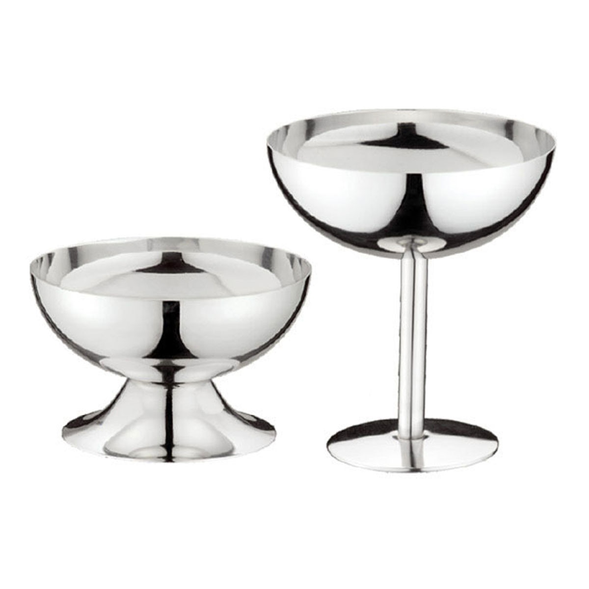 Set 2 boluri pentru inghetata, Inox, Argintiu - eMAG.ro
