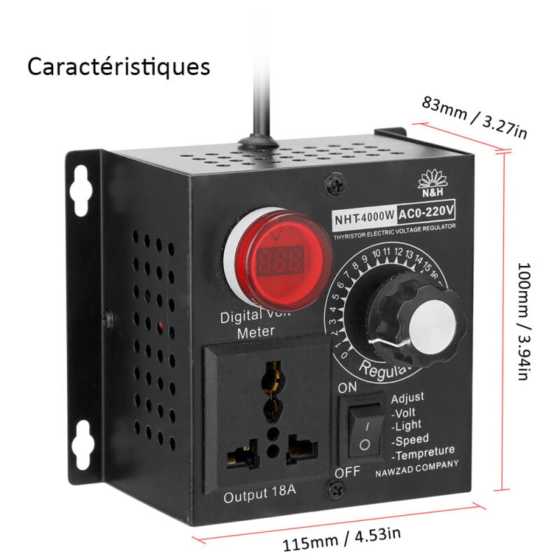 Regulator de viteza motor AC Enforose, parametri reglabili, disipare a ...