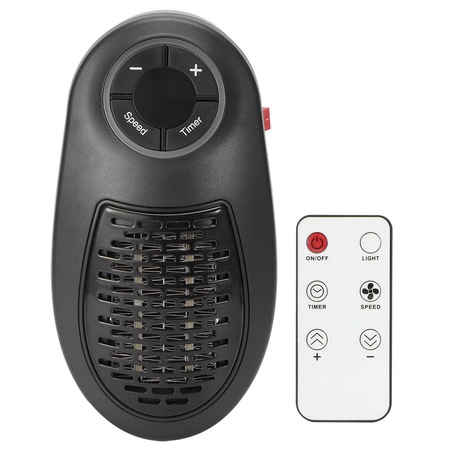 Incalzitor Mini pentru Acasa cu Telecomanda, 2 Trepte, Design Anti ...