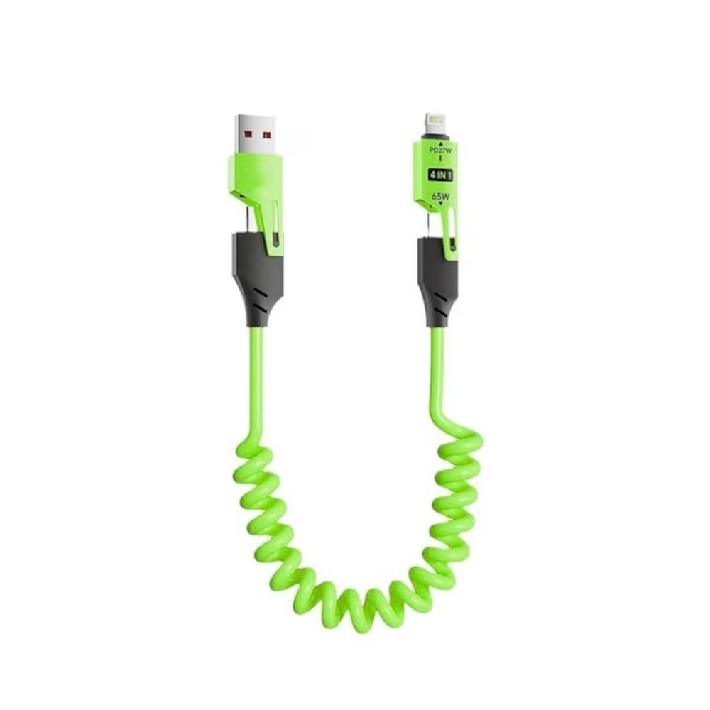 Cablu de Date 4 in 1 cu Incarcare Rapida - USB, Lightning si Type -C ...