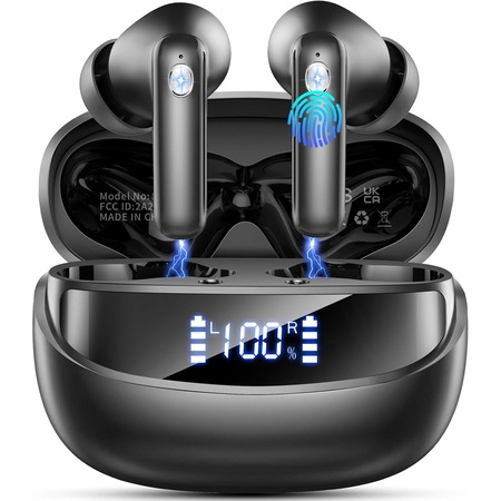 Casti Bluetooth, Casti fara fir Bluetooth 5.4, Casti intraauriculare cu ...
