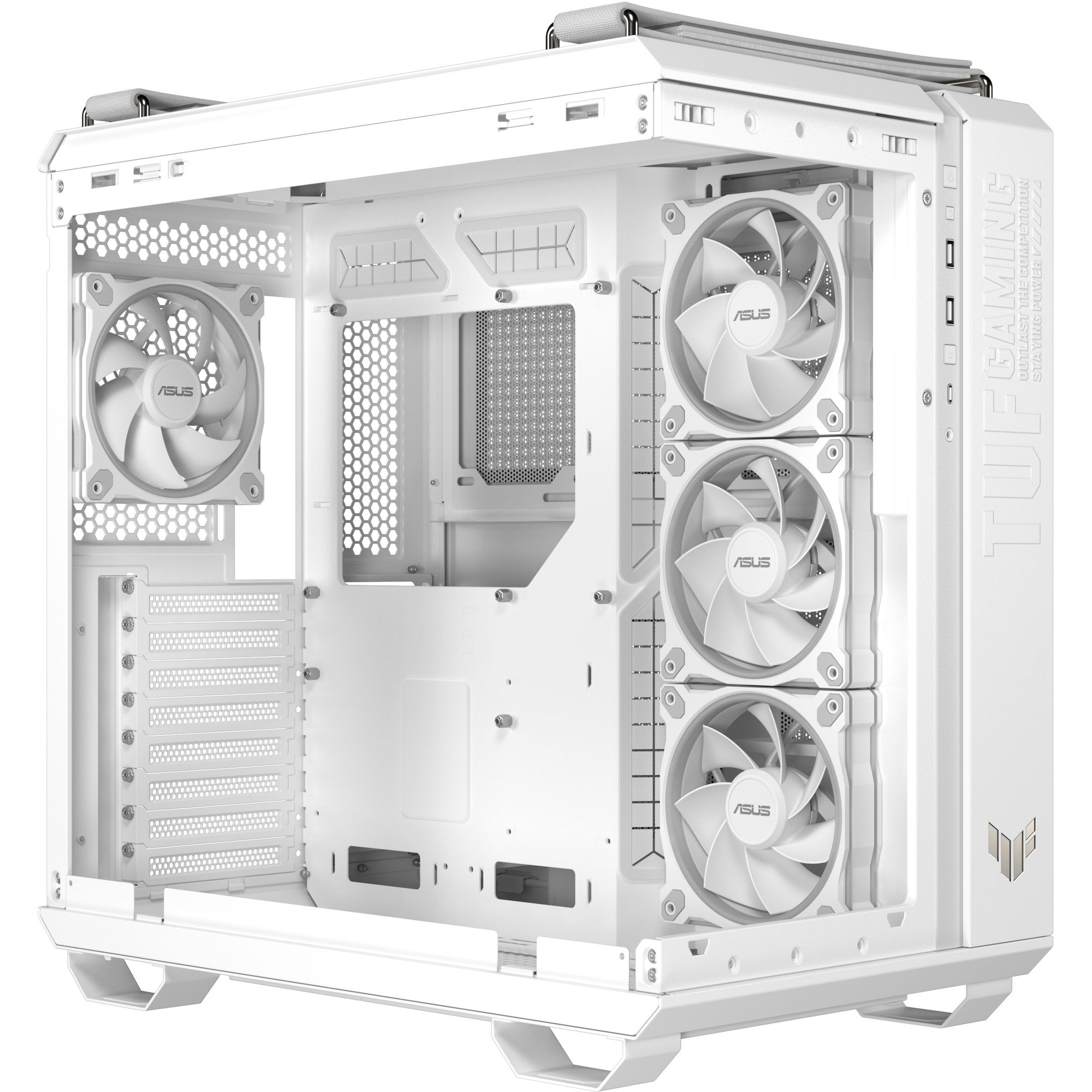 Carcasa PC ASUS TUF Gaming GT502 Horizon ARGB White Edition - eMAG.ro