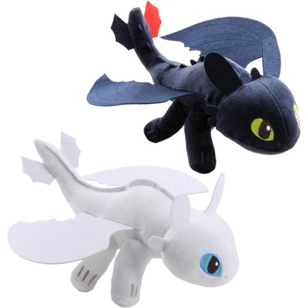 Jucarie de plus, Toothless Dragon Plush - Night Light Fury Jucarii de ...