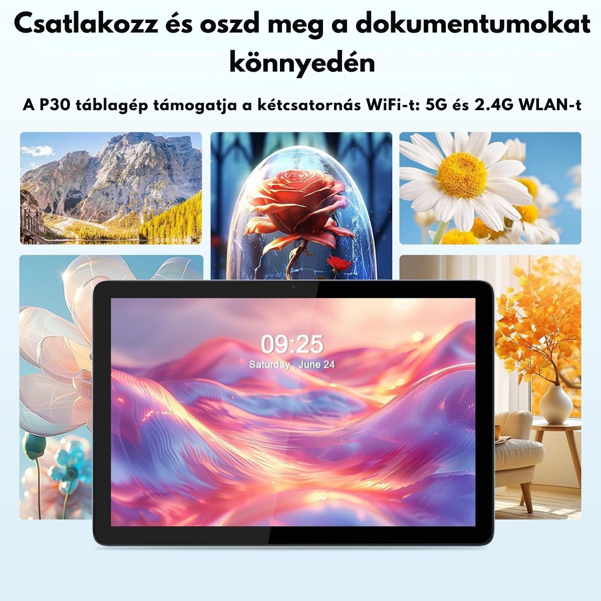2 az 1-ben tablet, 10.1 hüvelykes kijelzővel, 8GB RAM (4+4GB bővíthető ...