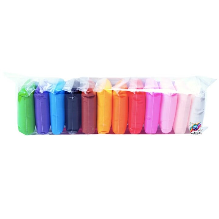 Set plastilina pasta ANGMAD, 12 buc, ambalate individual, si 2 ...
