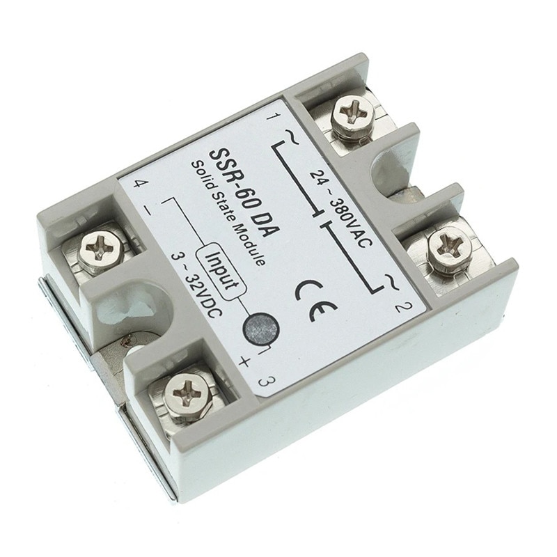 Releu solid state SSR-60DA, SSR-60 DA, AC control, 3-32V DC pana la 24 ...
