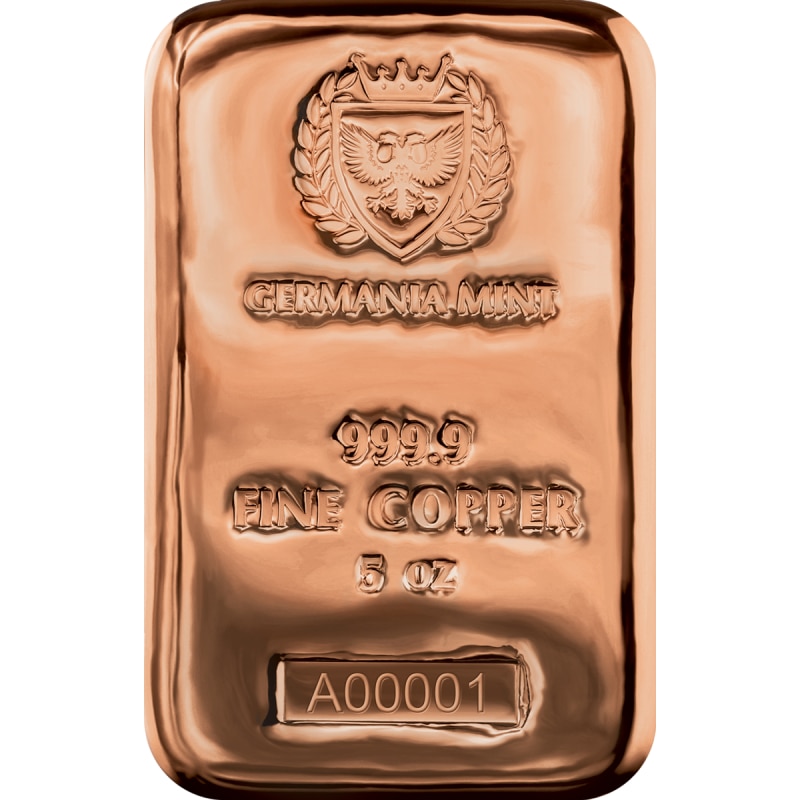 Lingou Cupru Germania Mint, 5 oz, 155,5 g, puritate 999 - eMAG.ro