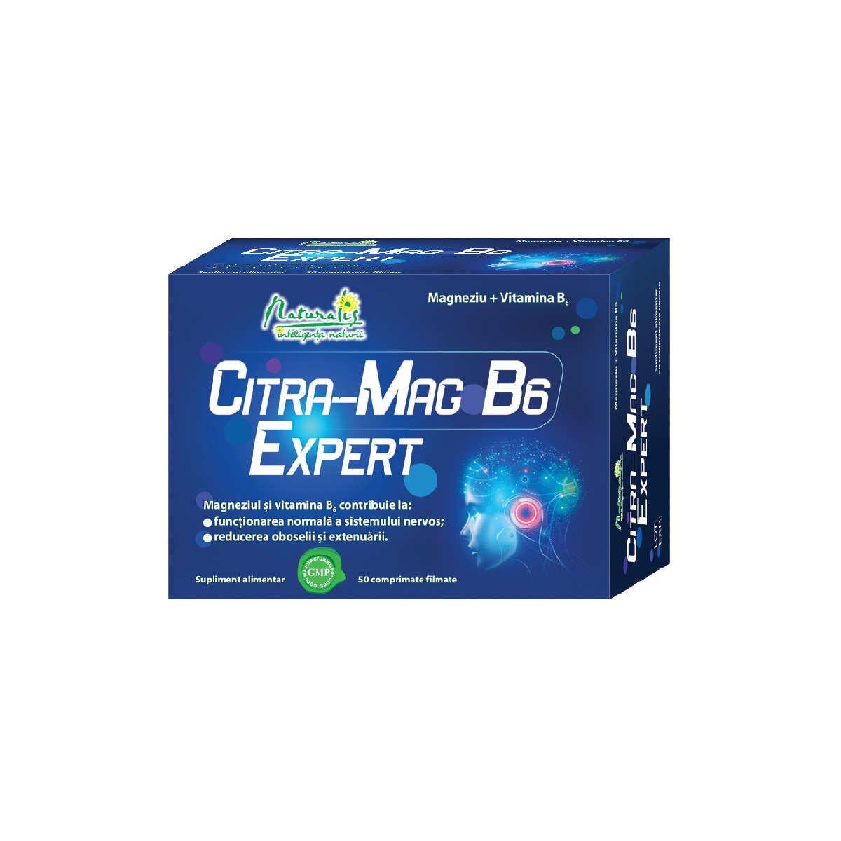 Citra-Mag B6 Expert, 50 comprimate filmate, Naturalis - eMAG.ro