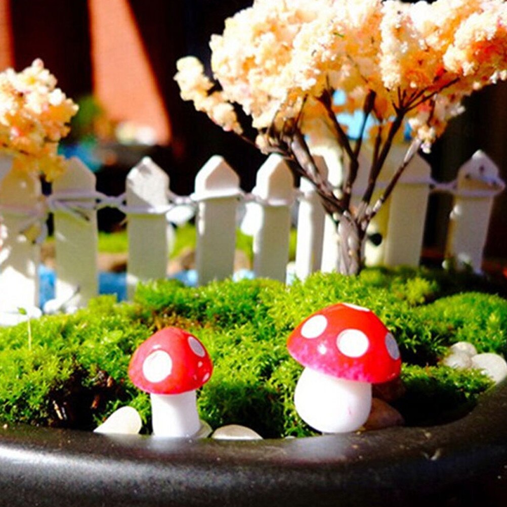 Set 50PCS Ciuperci Miniaturale pentru Gradina, Accesorii Decorative ...