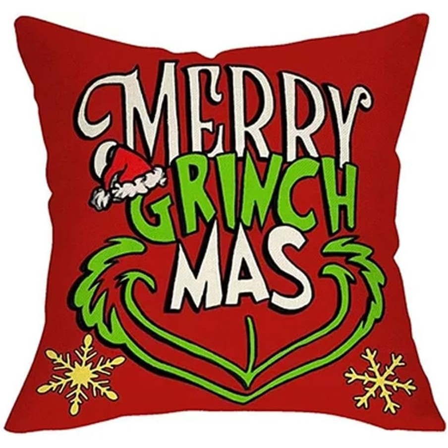 Fete de perna amuzante de Craciun Grinch 45x45 cm, 4 buc - eMAG.ro