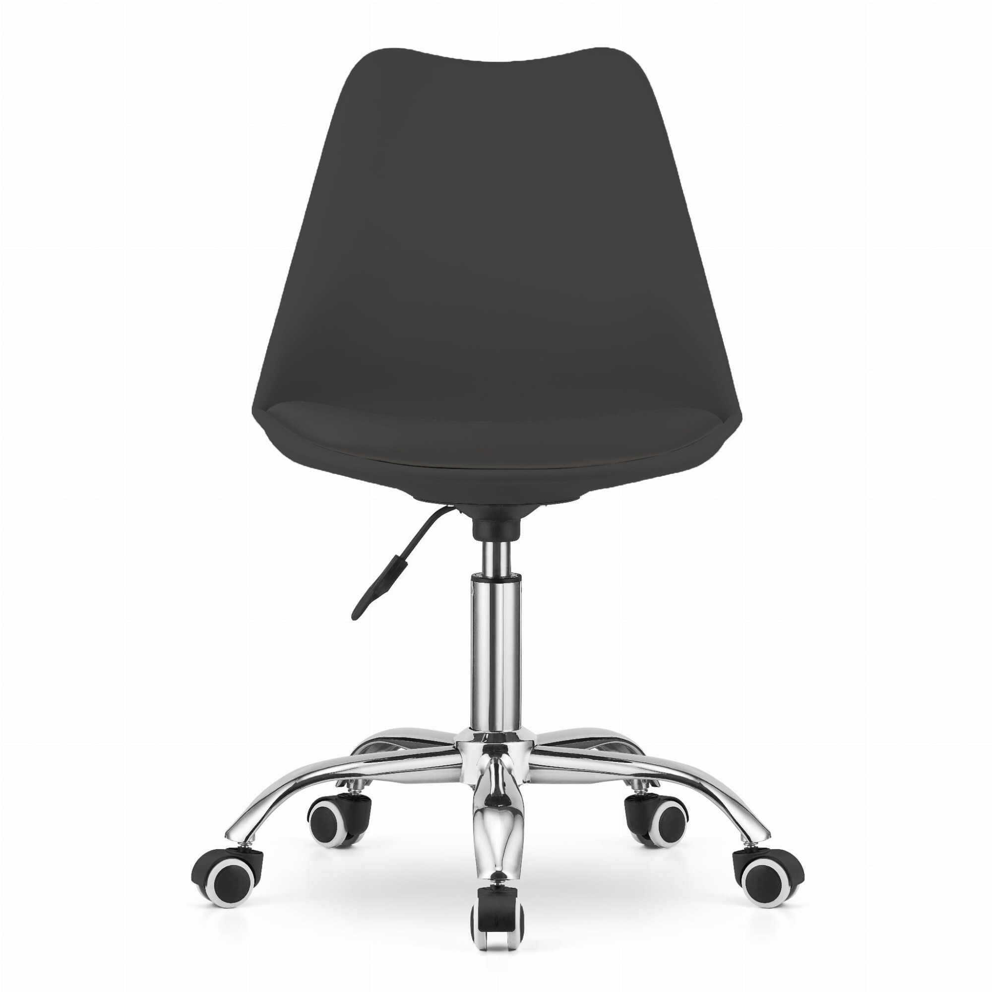 Scaun de birou pivotant, Just Sit, piele ecologica, negru - eMAG.ro