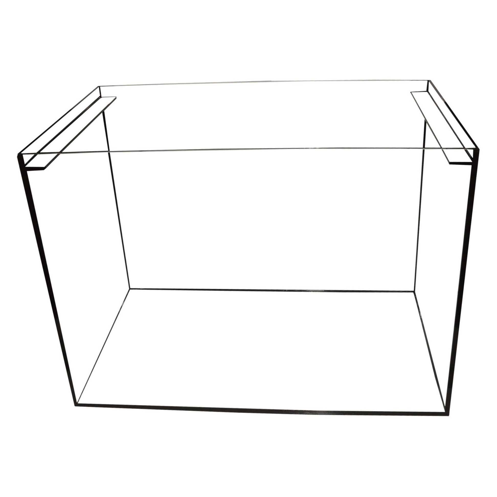 Acvariu sticla 81 litri, 60X30X45 cm, geam crystal, rimless, cu suporti ...
