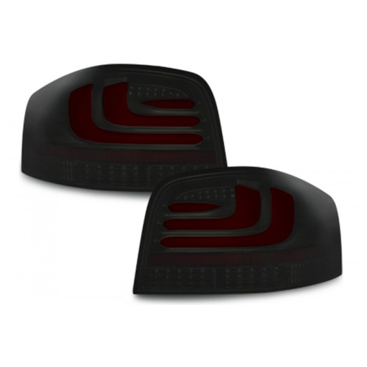 Stopuri carDNA LED compatibil cu Audi A3 (8P) 2003-2009 negru/fumuriu ...