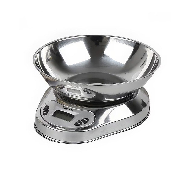 Cantar De Bucatarie Profesional, Sundiguer, inox, 5kg, Precizie 0.1g ...