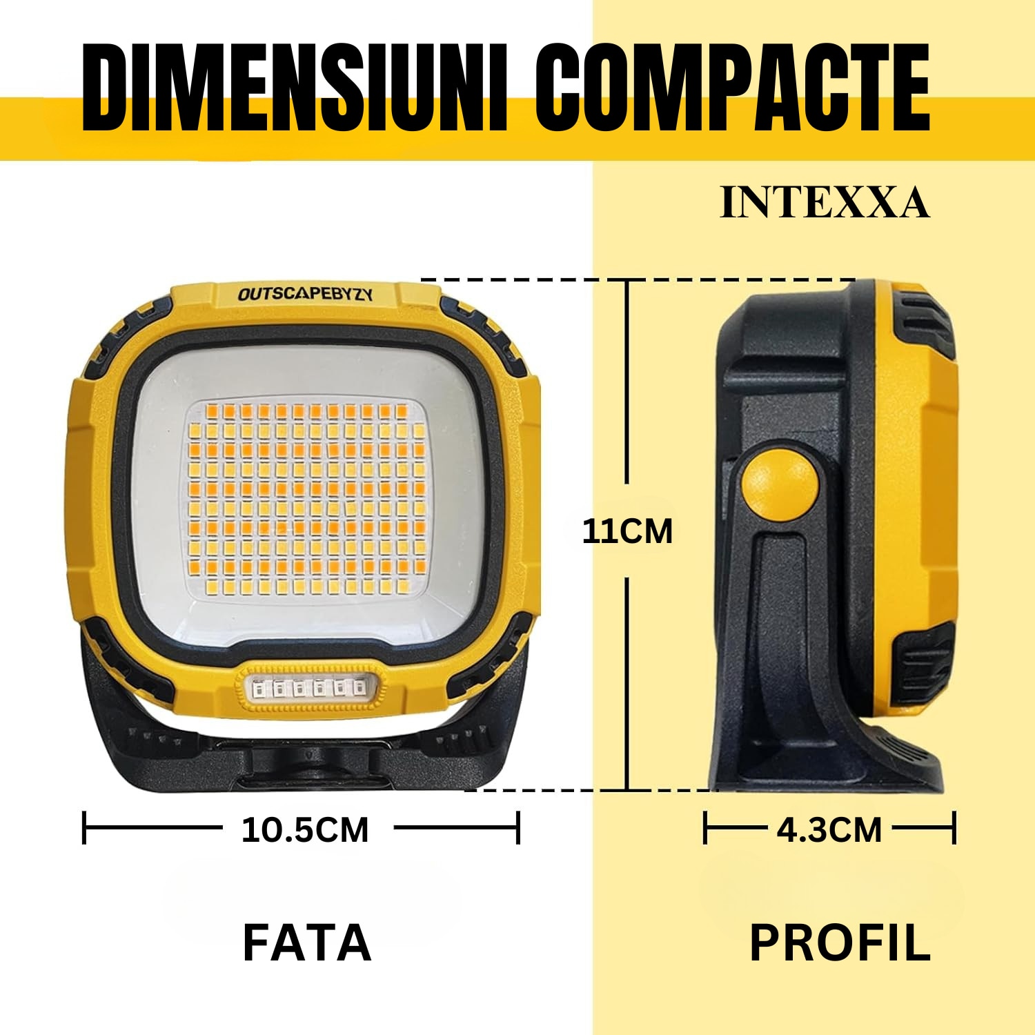 Proiector LED cu Acumulator, Reincarcabil USB, Lampa de Lucru cu ...