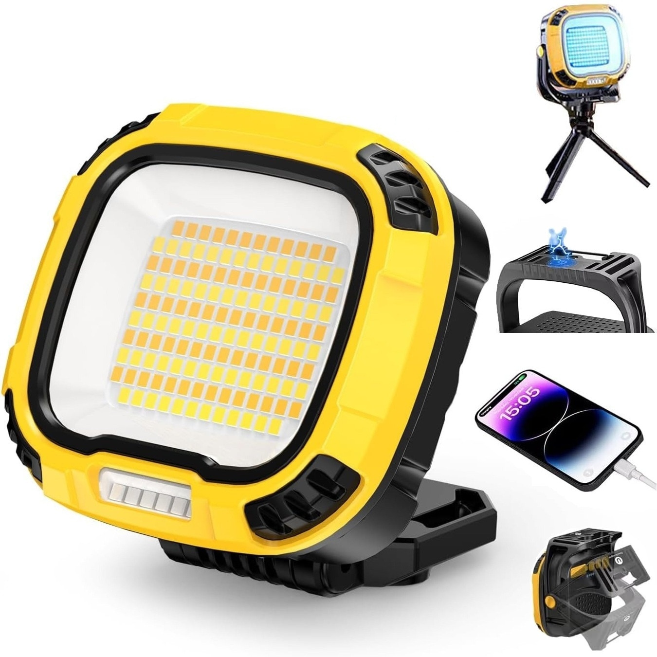 Proiector LED cu Acumulator, Reincarcabil USB, Lampa de Lucru cu ...
