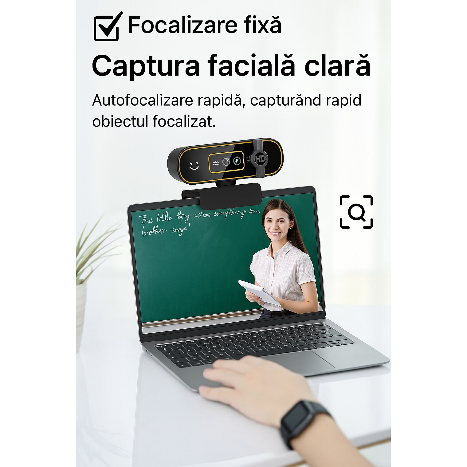 Camera Web Lentile duble Full HD 1080p – Recunoastere Faciala ...
