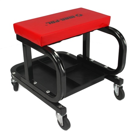 Scaun service auto cu sertar scule roti 360 grade atelier mecanic ...